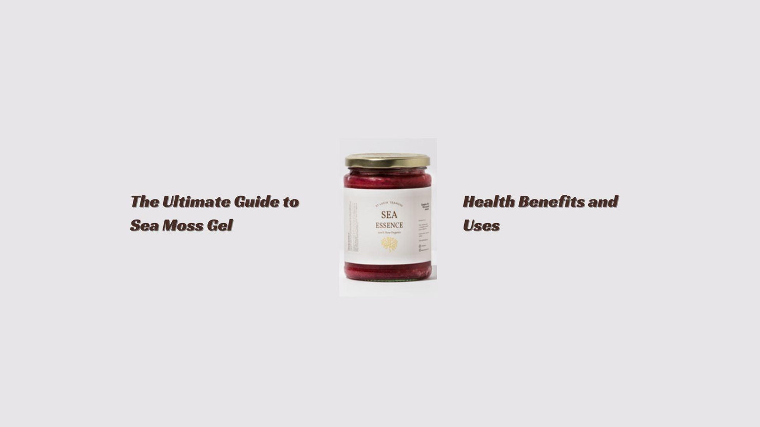 The Ultimate Guide to Sea Moss Gel: Health Benefits and Uses ...
